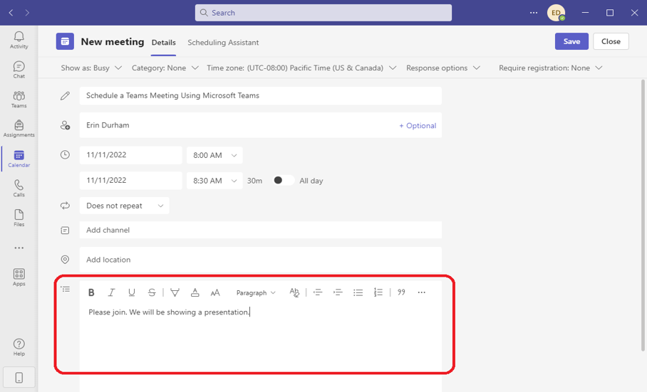 Microsoft Teams- Schedule a Teams Meeting on Microsoft Teams – Central ... Microsoft Teams- Schedule a Teams Meeting on Microsoft Teams – Central ...
